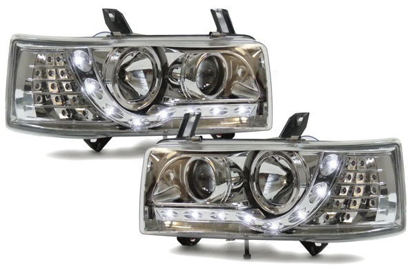 VW Transporter T4 Bright Devil Eyes front lights -KM-Parts-
