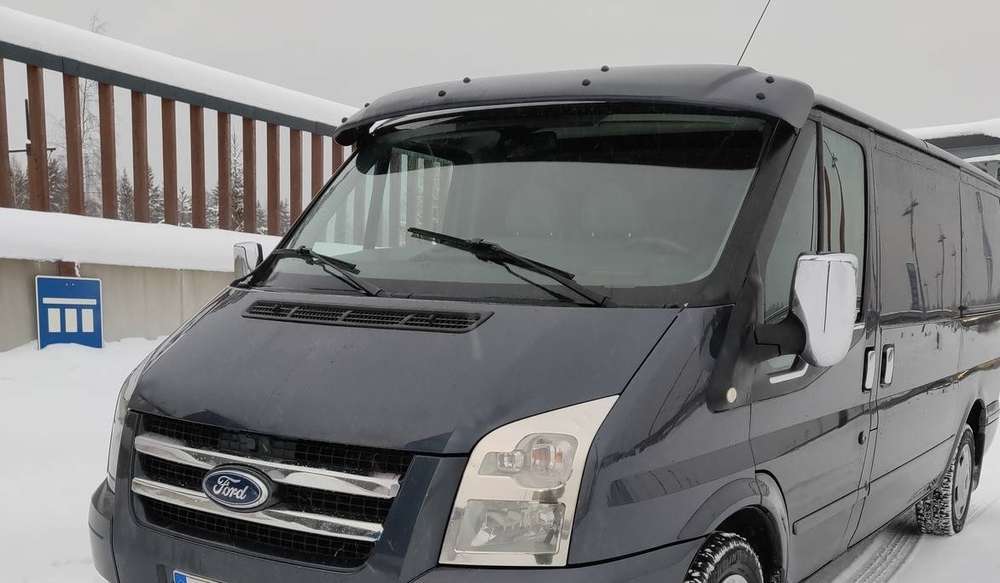Ford Transit Sun-visor (shiny black) -Tuning parts for vans-