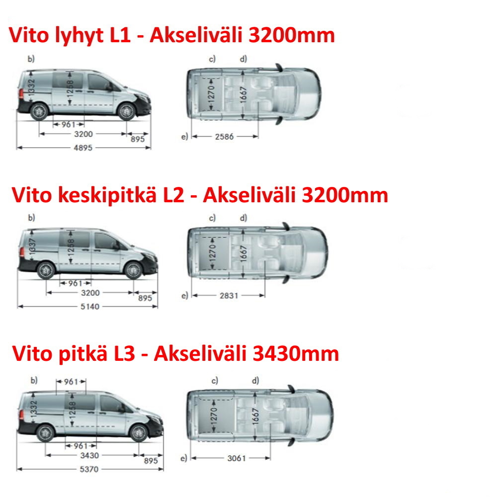 M-B Vito W447 Side bars - W447 Vito side bars