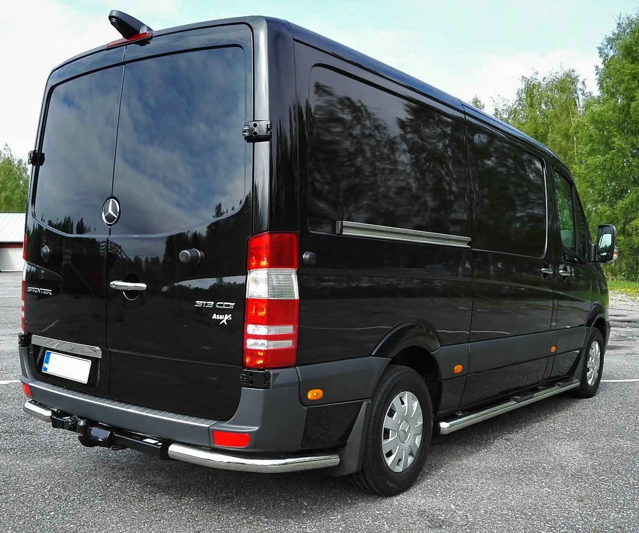 VW Crafter Style rear bumber protection bar -Tuningparts for van-