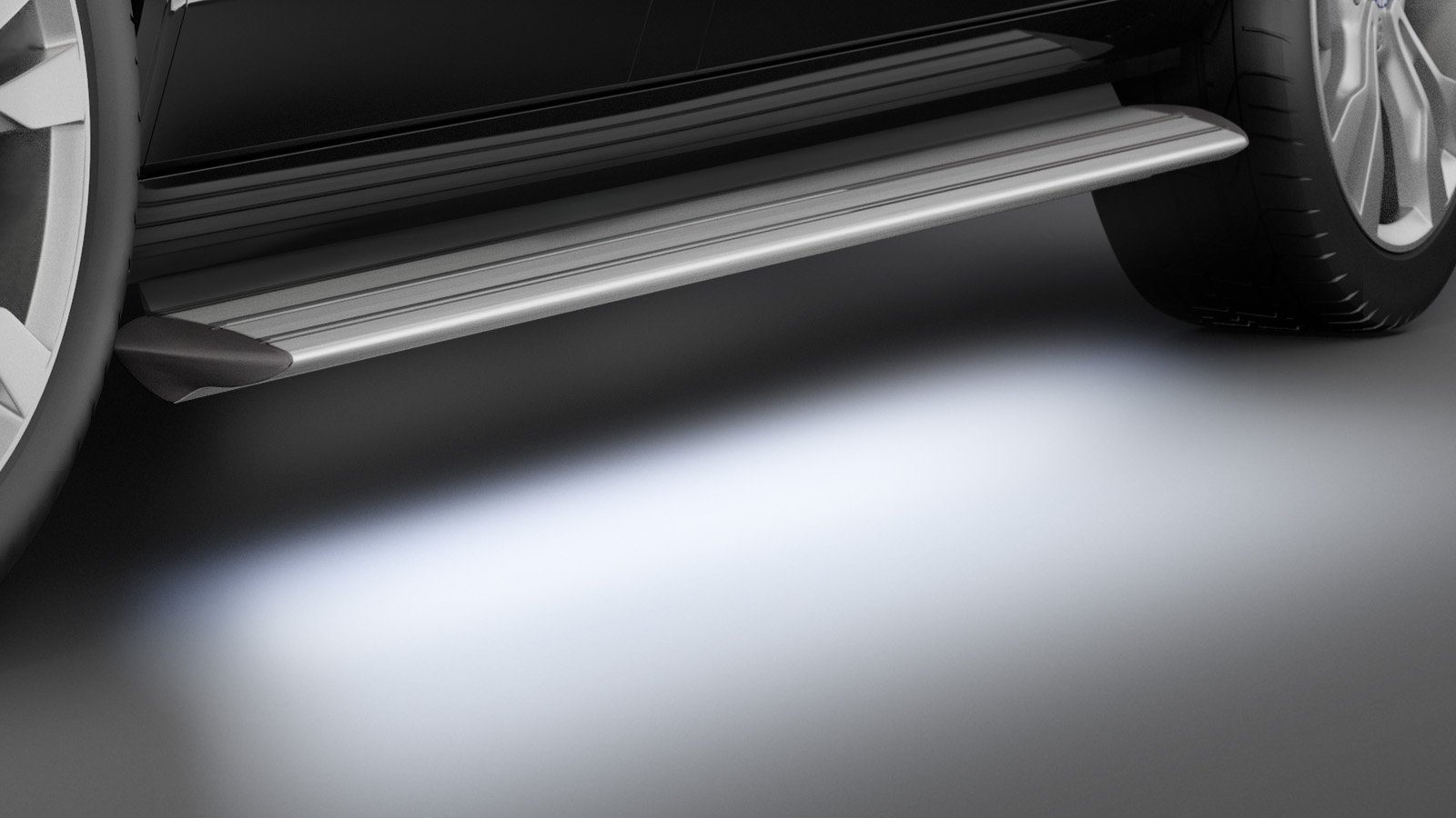 M-B Vito W447 Aluminium side steps with led lighting KM-Parts