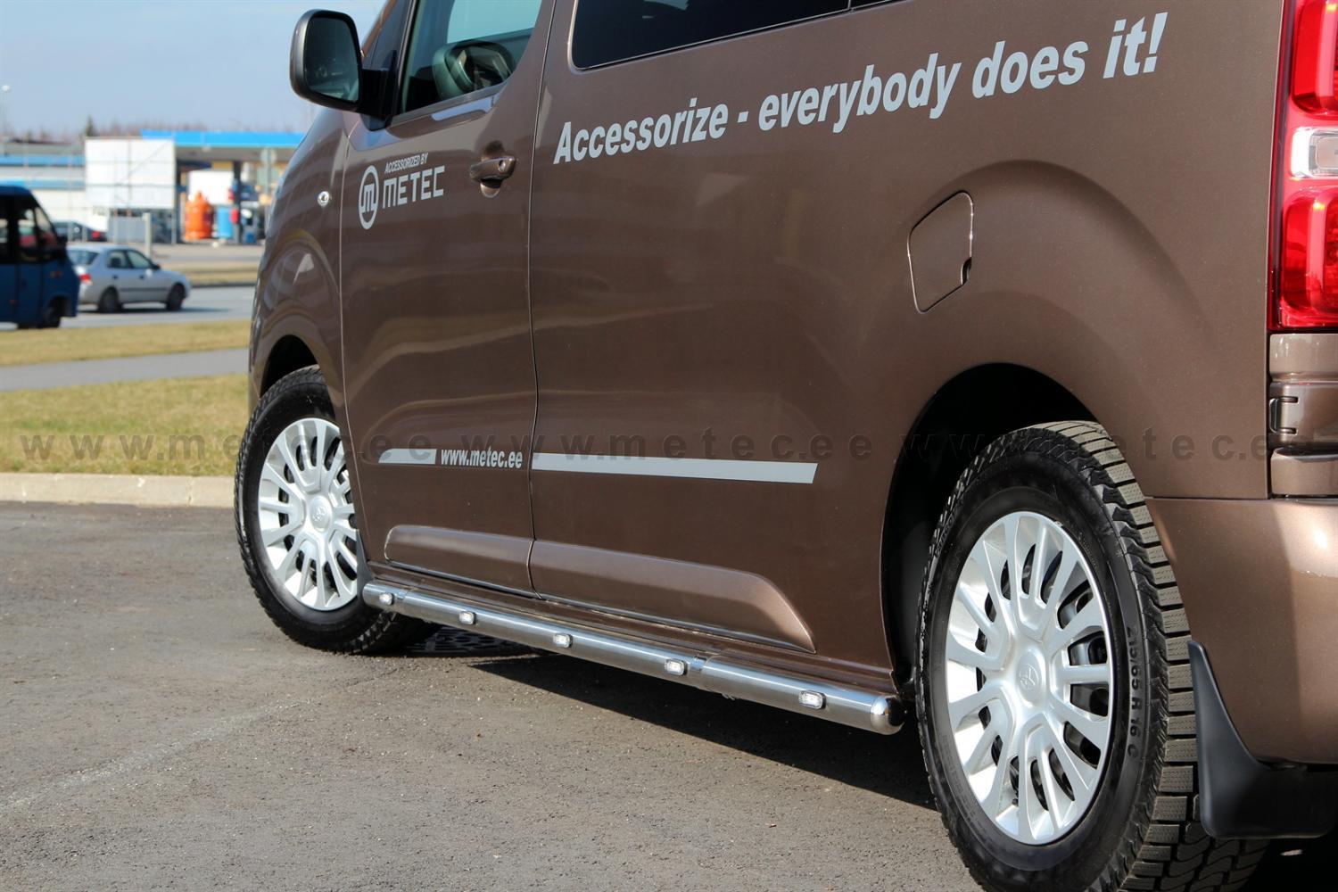Citroen Jumpy LED-Side bars (Metec) - LED-side bars Citroen Jumpy