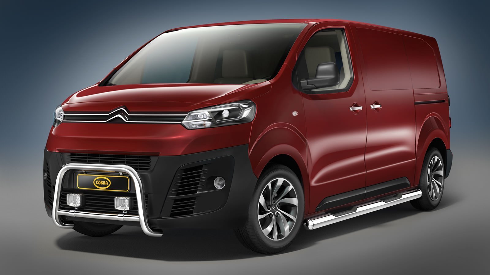 Citroen Jumpy Side bars with steps 2016-> - Cobra side bars jumpy