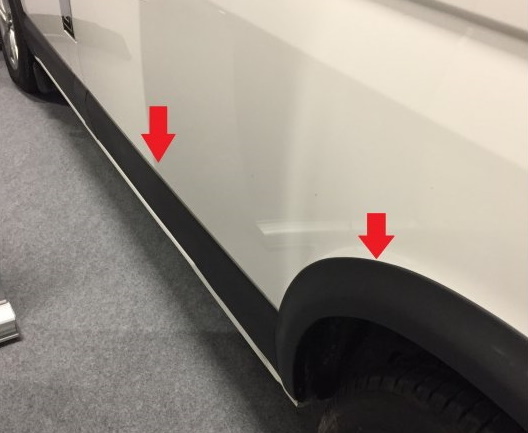 VW Transporter T5 Wheel arches trim cover and side panels - T5