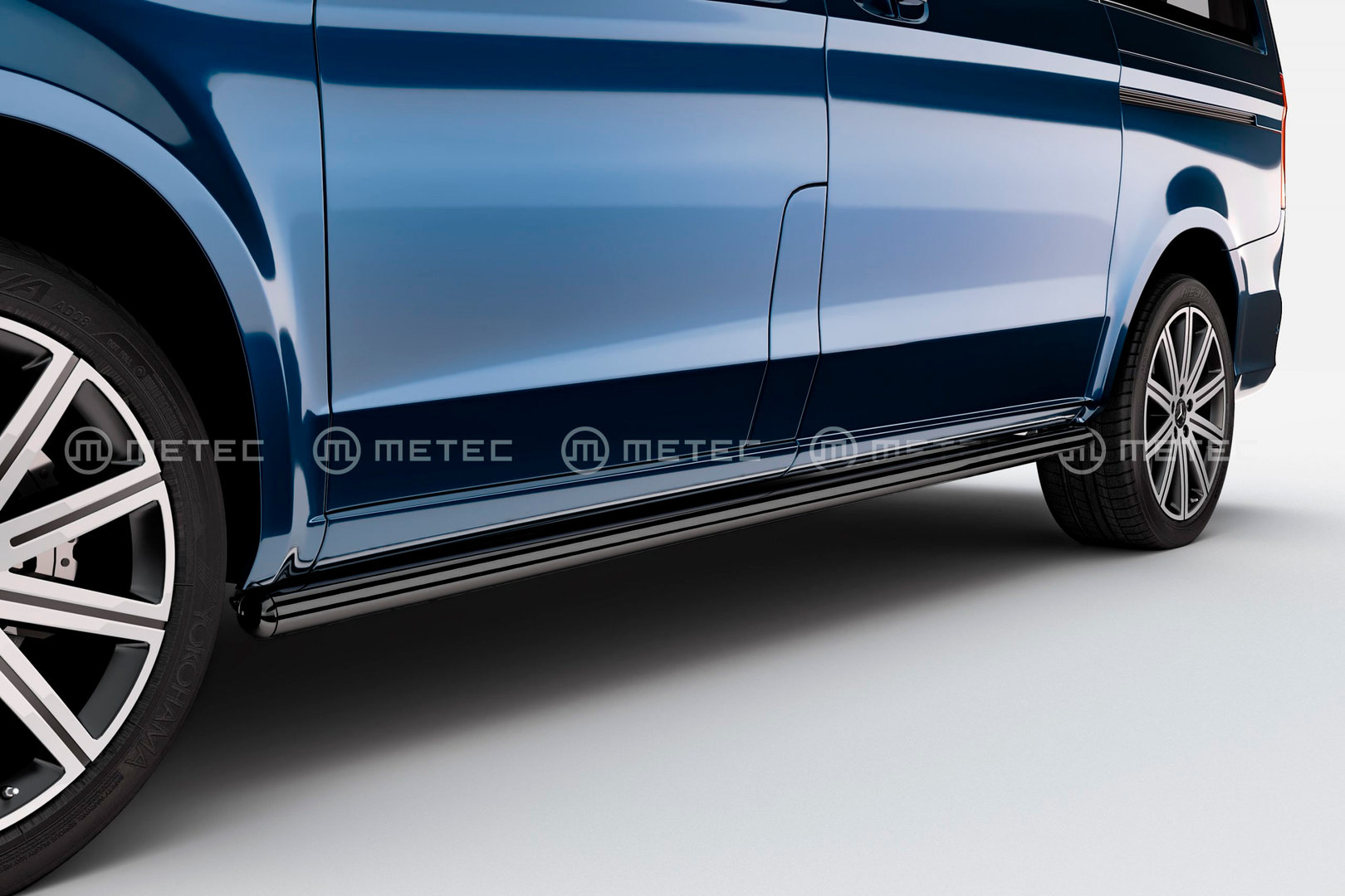 M-B Vito W447 Black side bars S-liner (Metec)- KM-Parts