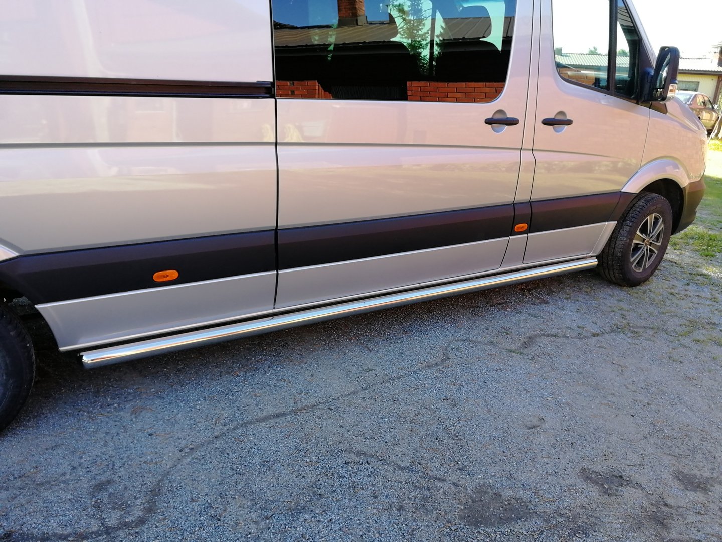 VW Crafter 2017-> Kylkiputket 2-in-1 L2 - uusi Crafter sivuputket VW Crafter 2017-> Kylkiputket 2-in-1 L2 - uusi Crafter sivuputket