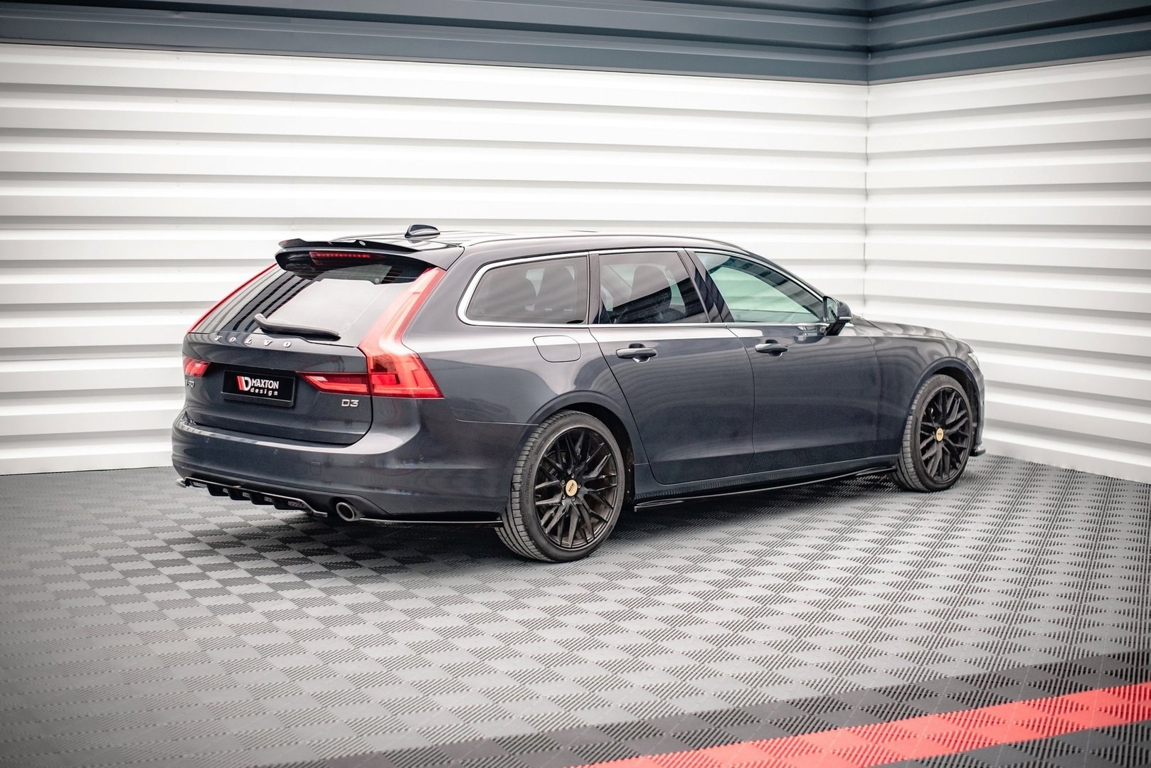 Volvo V90 Central rear splitter - Volvo V90 tuning Rear diffuser
