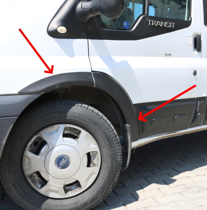 Ford Transit fender flares - Transit Fender trim