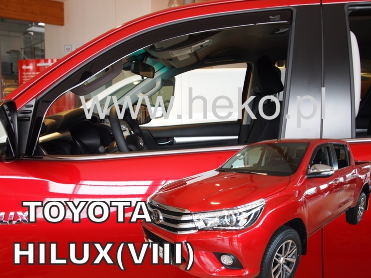 Toyota Hilux Side windows deflectors to 2016-> 2 door models - 1
