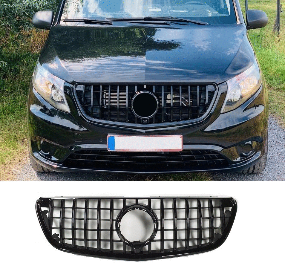 M-B Vito W447 GT-R Black front grill - W447 Vito tuning