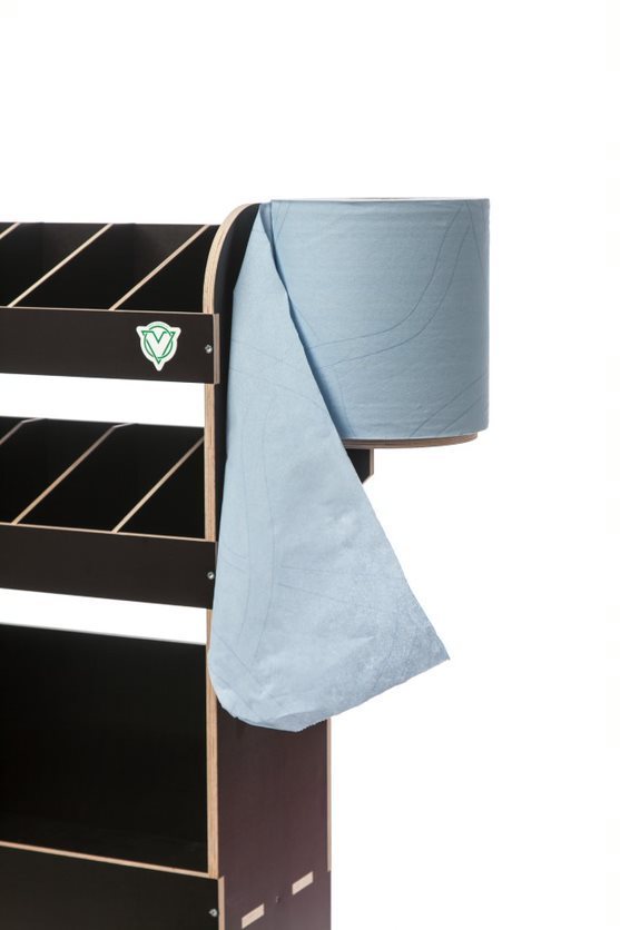 Rullateline hyllynpäätyyn - Pakettiautoihin paperirullateline