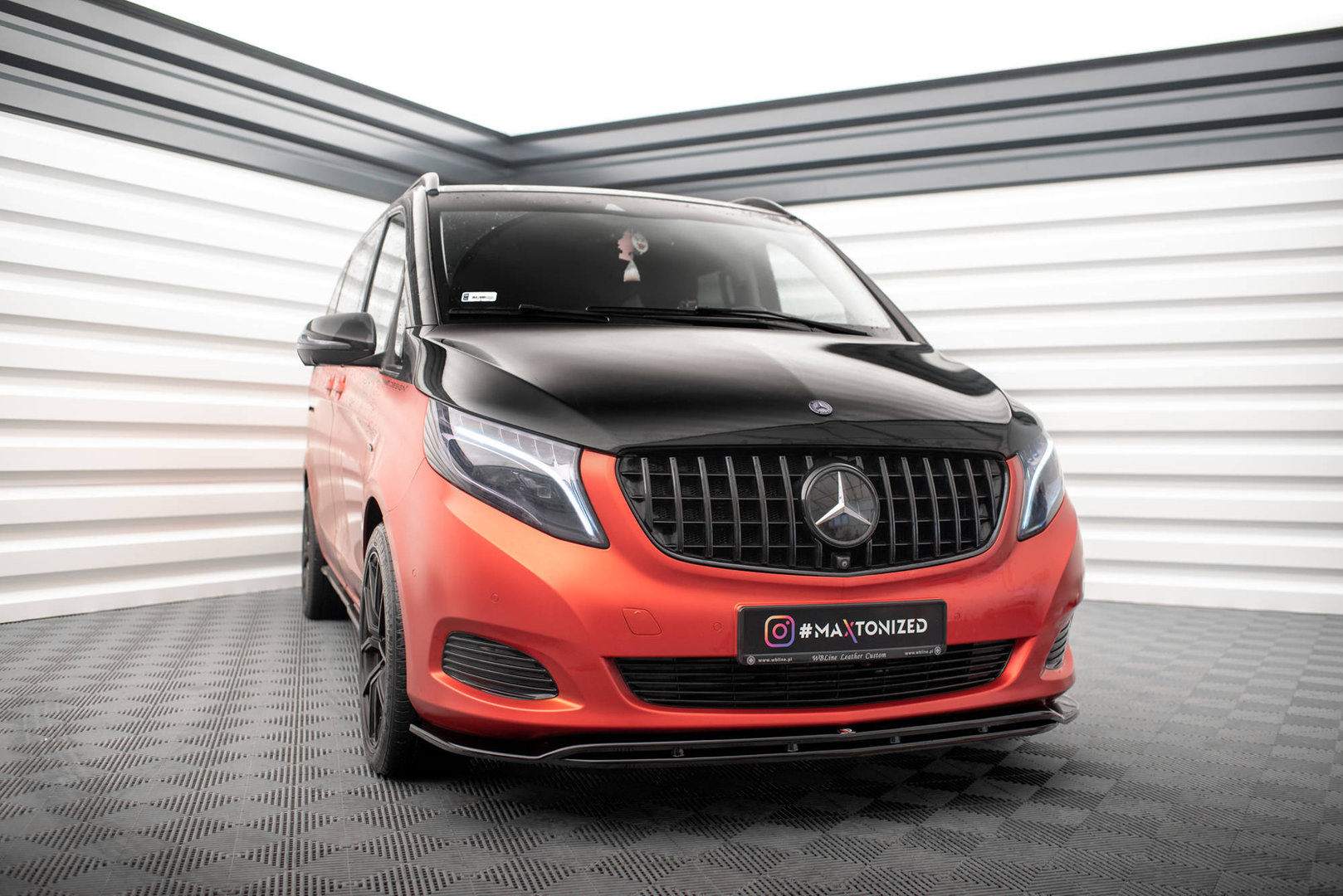 M-B W447 V-series Front spoiler Maxton (standard bumper) - W447