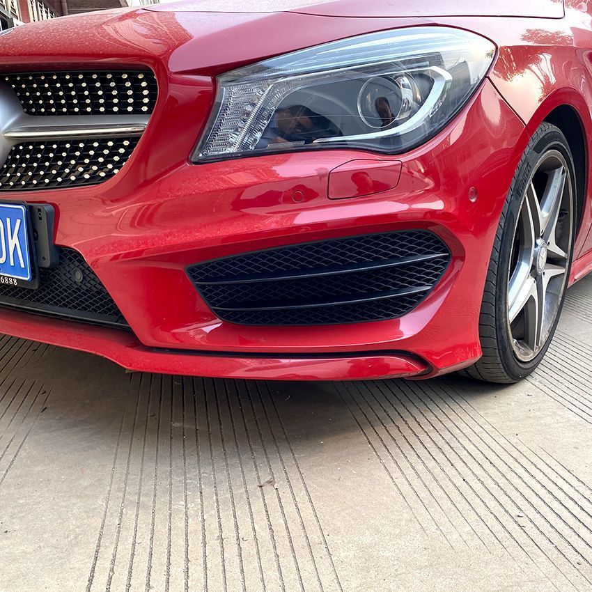 M-B C117 CLA AMG-line front bumper strip grilles - X117 AMG line