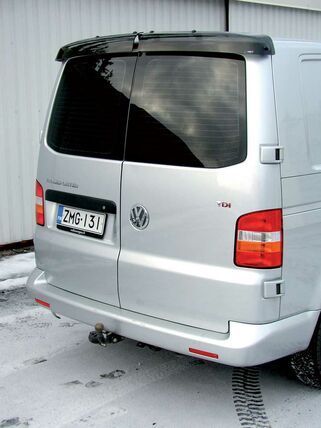 VW Caddy Tailgate Wind Deflector (double-door) - VW Caddy tuning