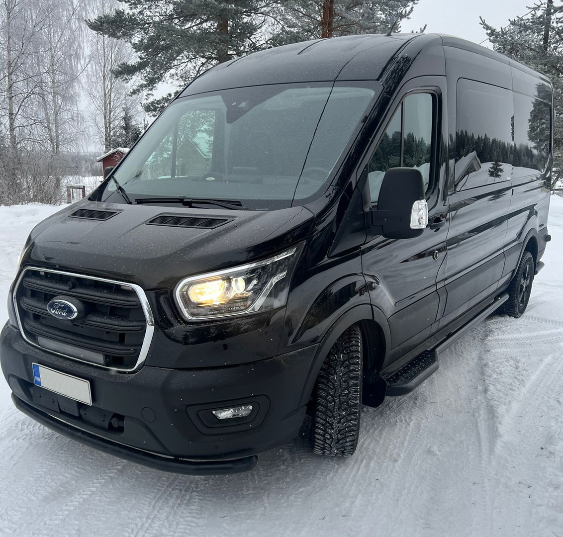Ford Transit Van Black front bumber cityguard 2020-> - Transit