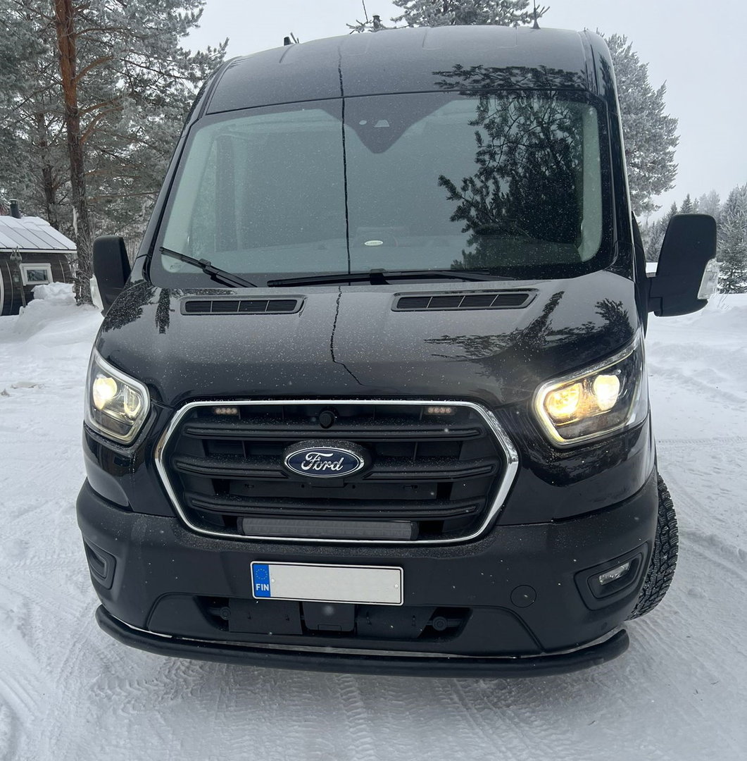 Ford Transit Van Black front bumber cityguard 2020-> - Transit