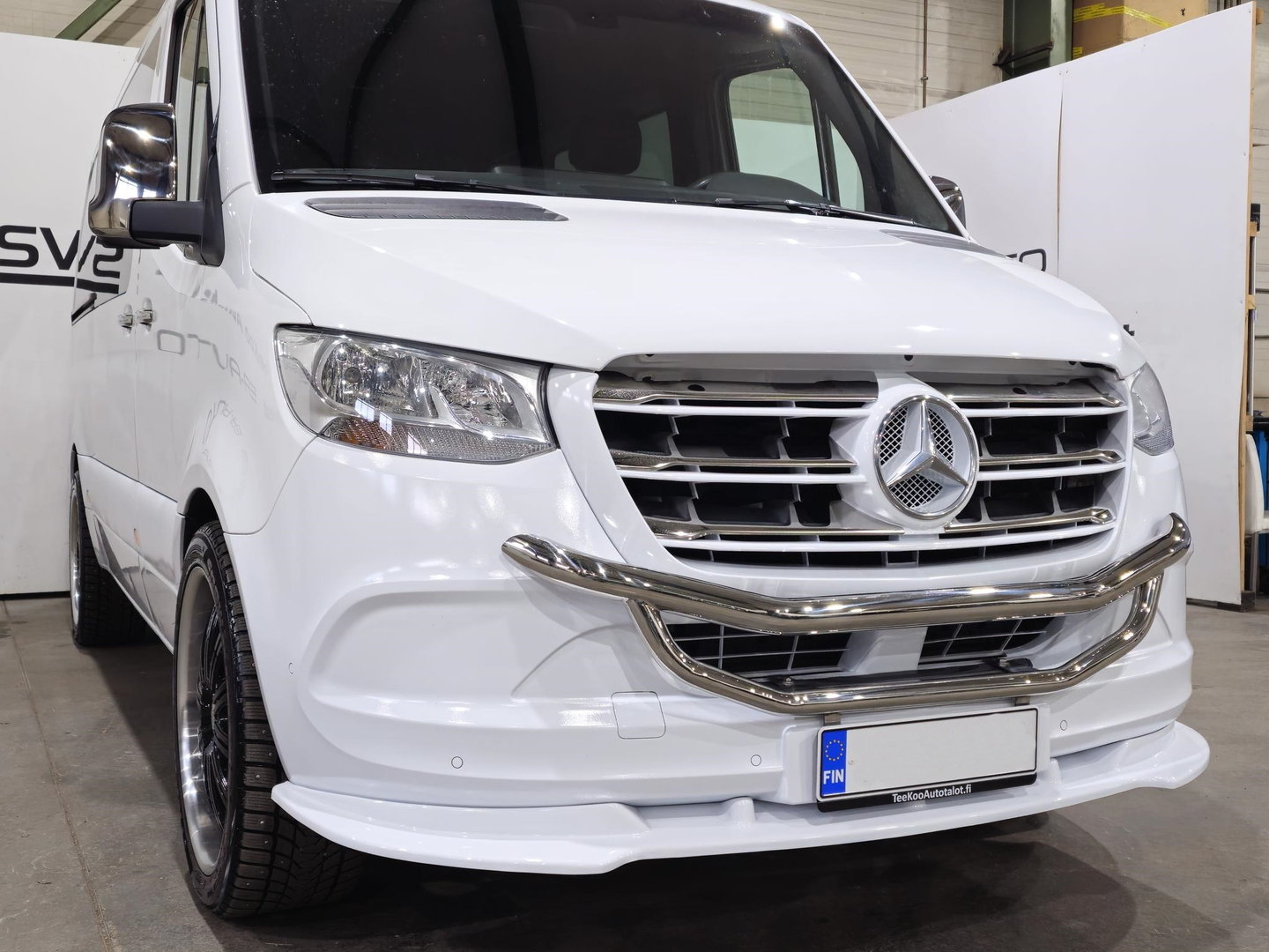 M-B Sprinter W907 Front Spoiler ver.2 - W907 Front splitter