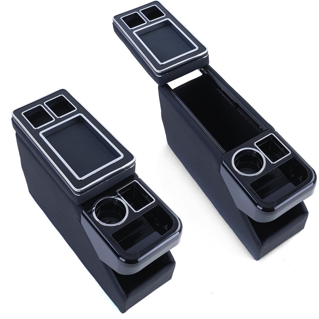 Leather center console with compartments - VW console