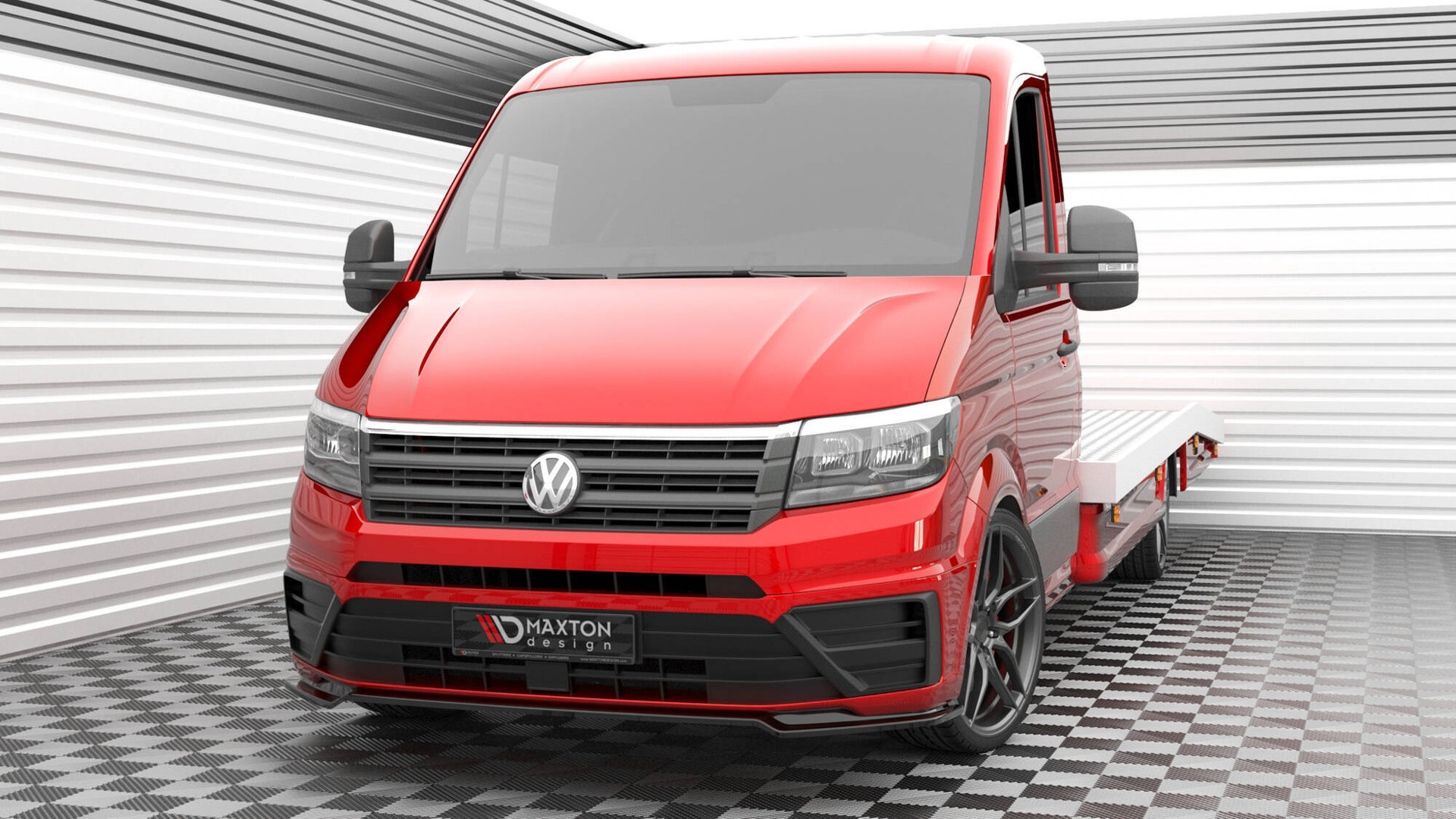 VW Crafter 2017-> Front Spoiler Maxton V2 - Crafter Front spliter