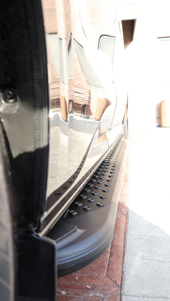 Ford Transit Custom Black Aluminum running boards 2024-> -custom