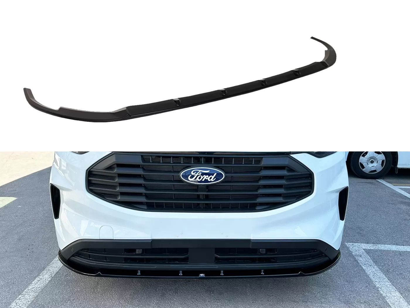 Ford Transit Custom Front Spoiler 2024-> - Custom Front splitter