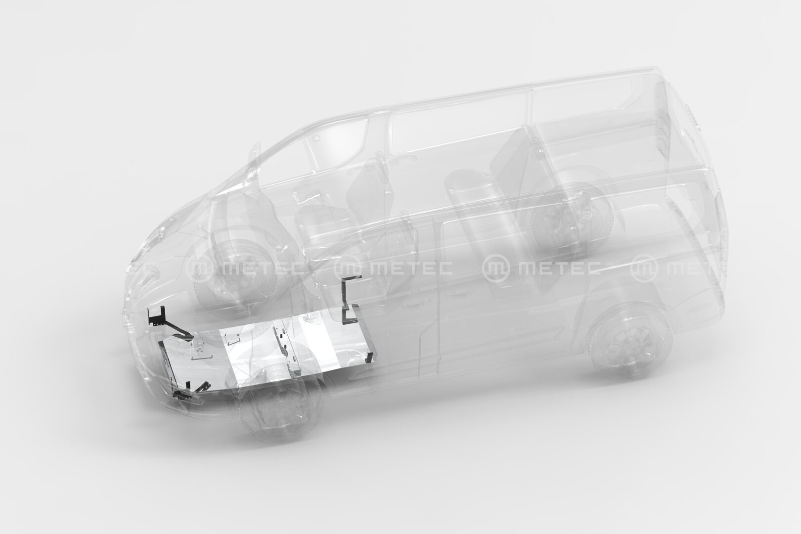 Ford Transit Van Skid Plates long 2019-> - Transit Van Skid plate