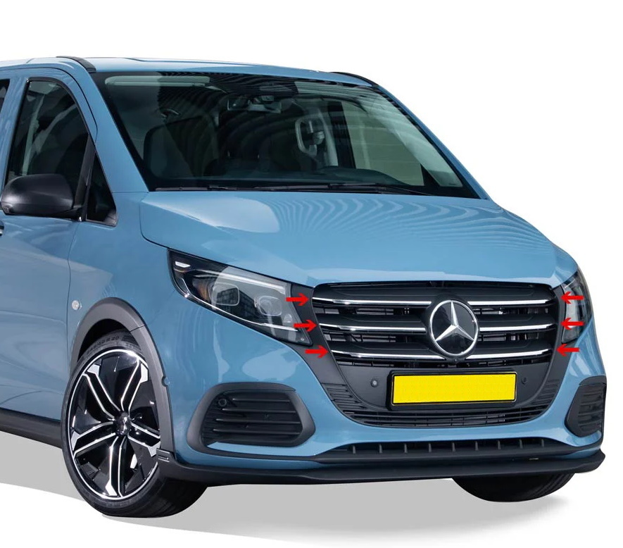 M-B Vito W447 Chrome front grille trim set 2024-> - W447 Tuning