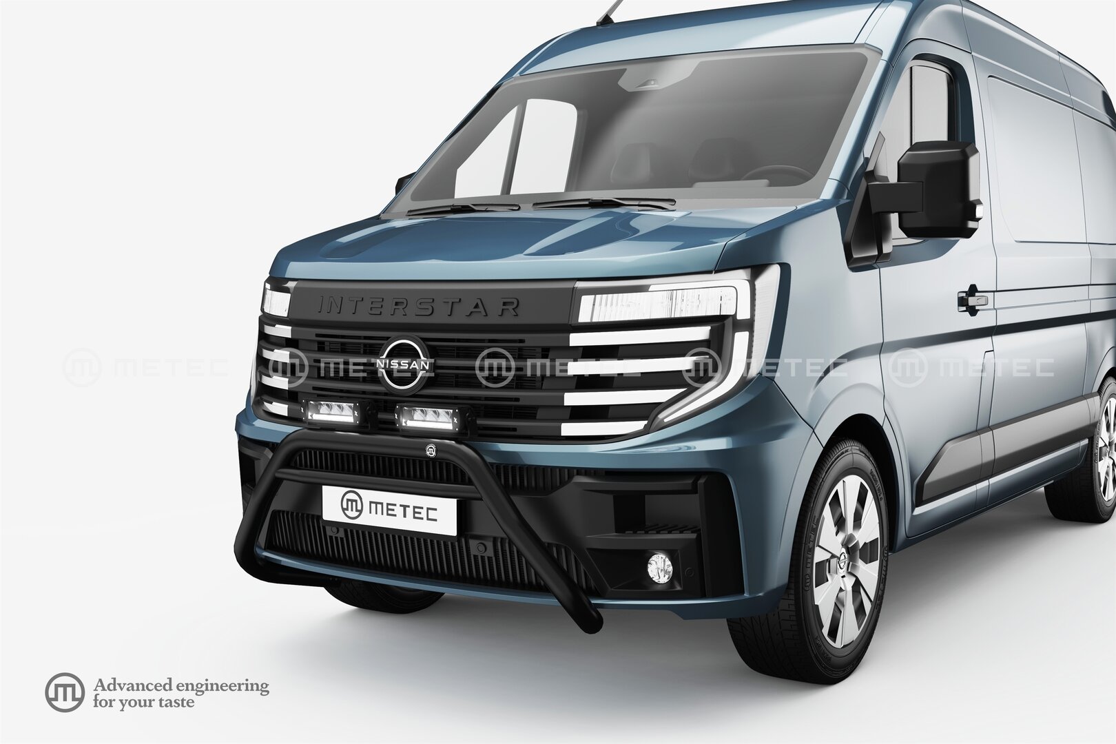 Nissan Interstar Black front guard 2025-> - Interstar Bull bar