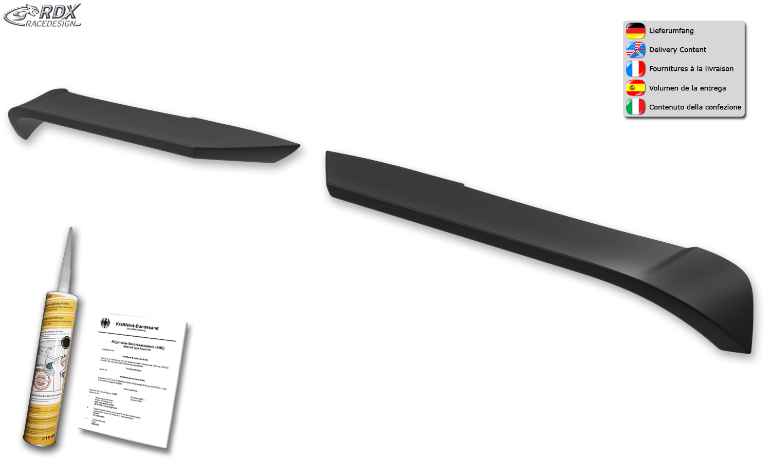 Ford Transit Van Style rear spoiler - Transit Van Tuning parts