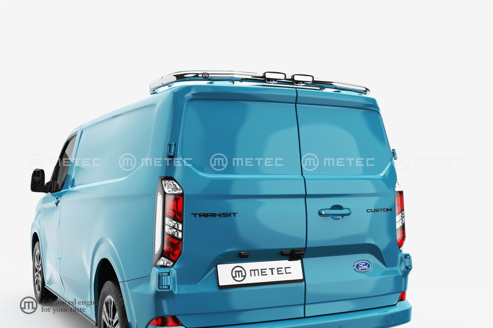Ford Transit Custom Light rail to back of the roof -light-