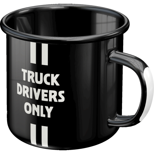 Enamel mug Daimler Truck - Drivers Only - Mercedes coffee mug