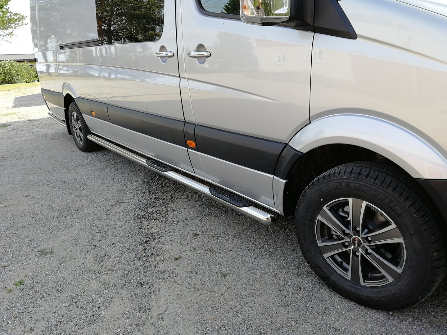 VW Crafter Side bars 2-in-1 -Tuning parts for vans - KM-Parts-