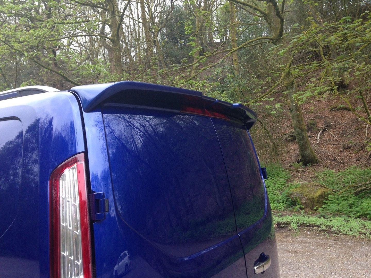 Ford Transit Custom Rear spoiler, double door (omtec) - spoiler