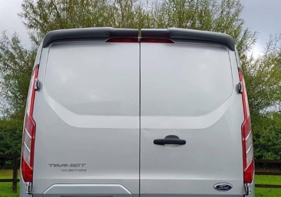 Ford Transit Custom Rear spoiler, double door (omtec) - spoiler
